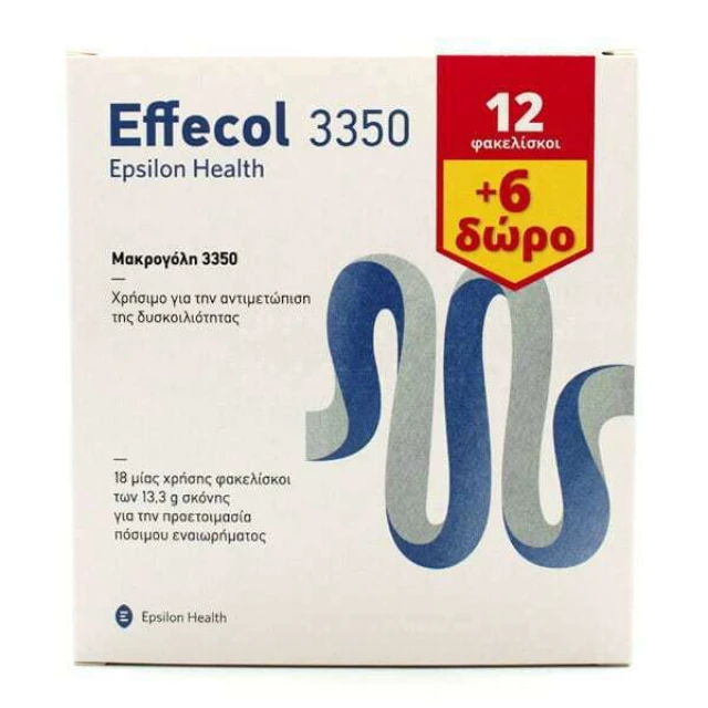 Epsilon Health Effecol 3350 12 φακελίσκοι & 6 Δώρο x 13.3gr 18 ...
