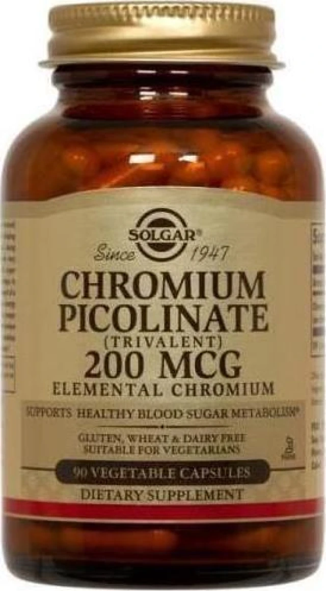 Solgar Chromium Picolinate 200mcg 90caps | Pharmaspot.gr